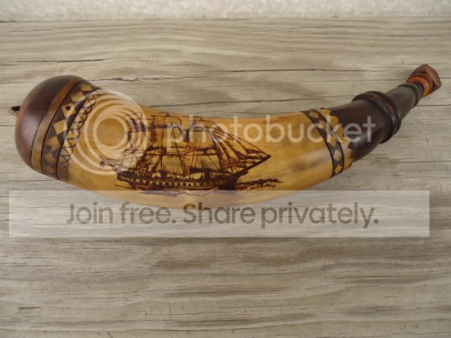 Early US Navy themed horn! | The Muzzleloading Forum
