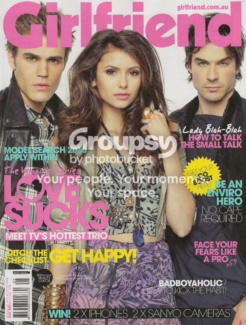 The Vampire Diaries cast in Girlfriend Magazine Australia | Vampire ...