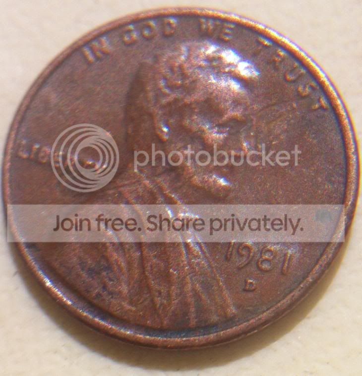 1981 cent lamination error? | Coin Talk
